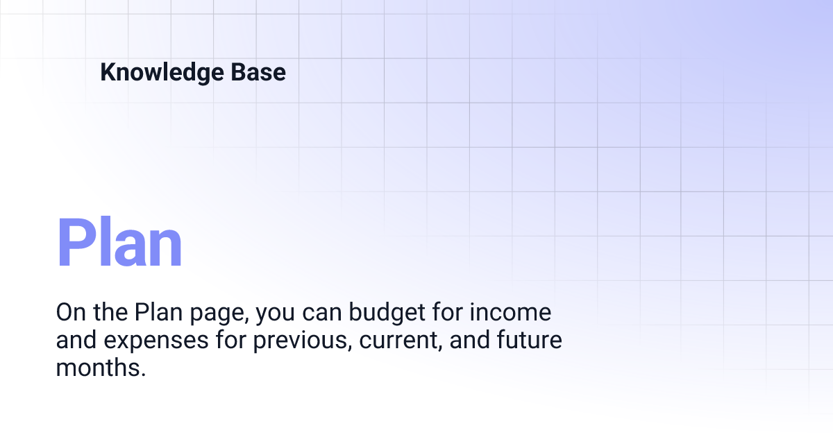 Plan | Knowledge Base